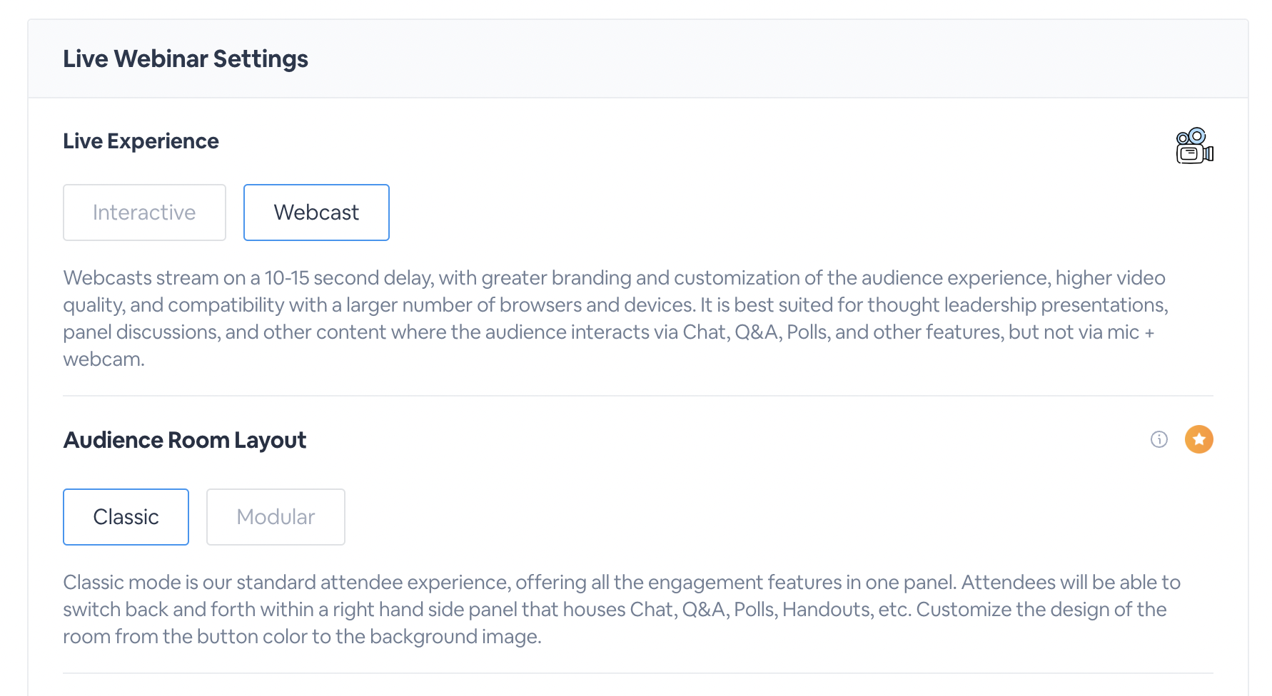 The Webinar Dashboard - Manage Webinar